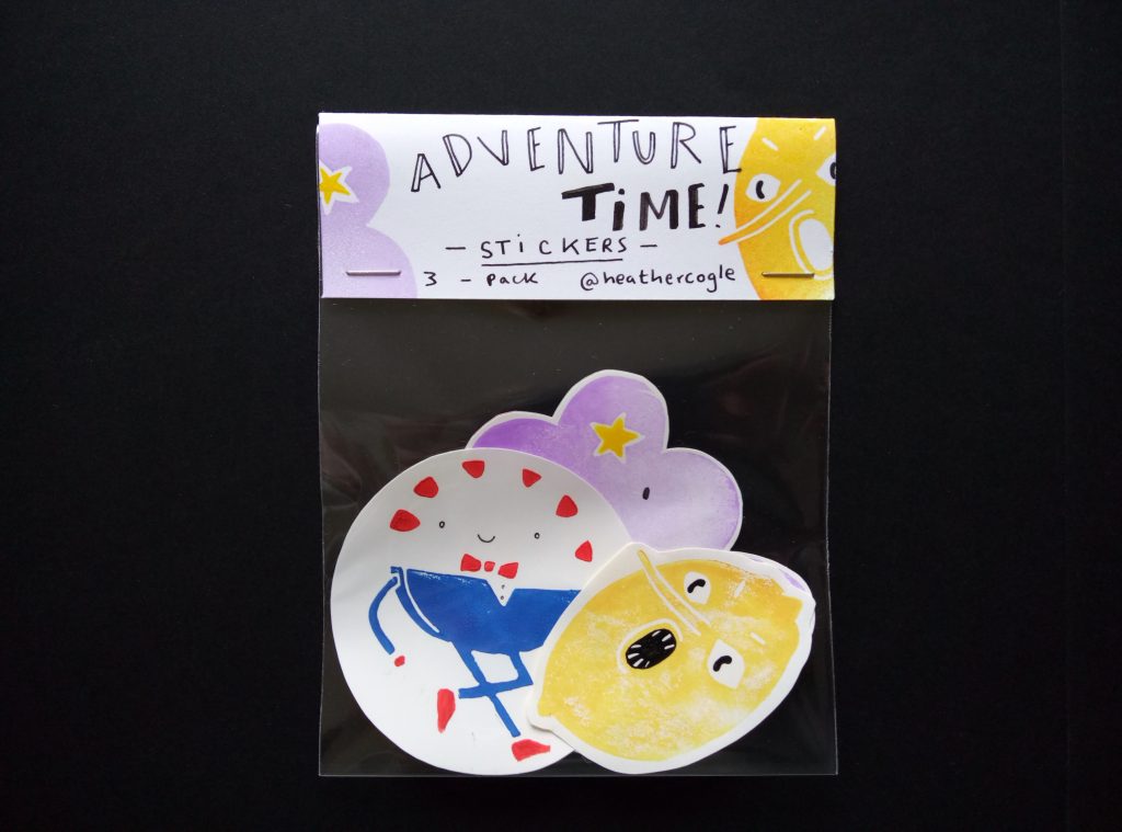 Adventure Time Stickers, 3-Pack - Heather Cogle