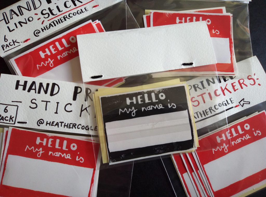 Hello Stickers - 6 Pack - Heather Cogle