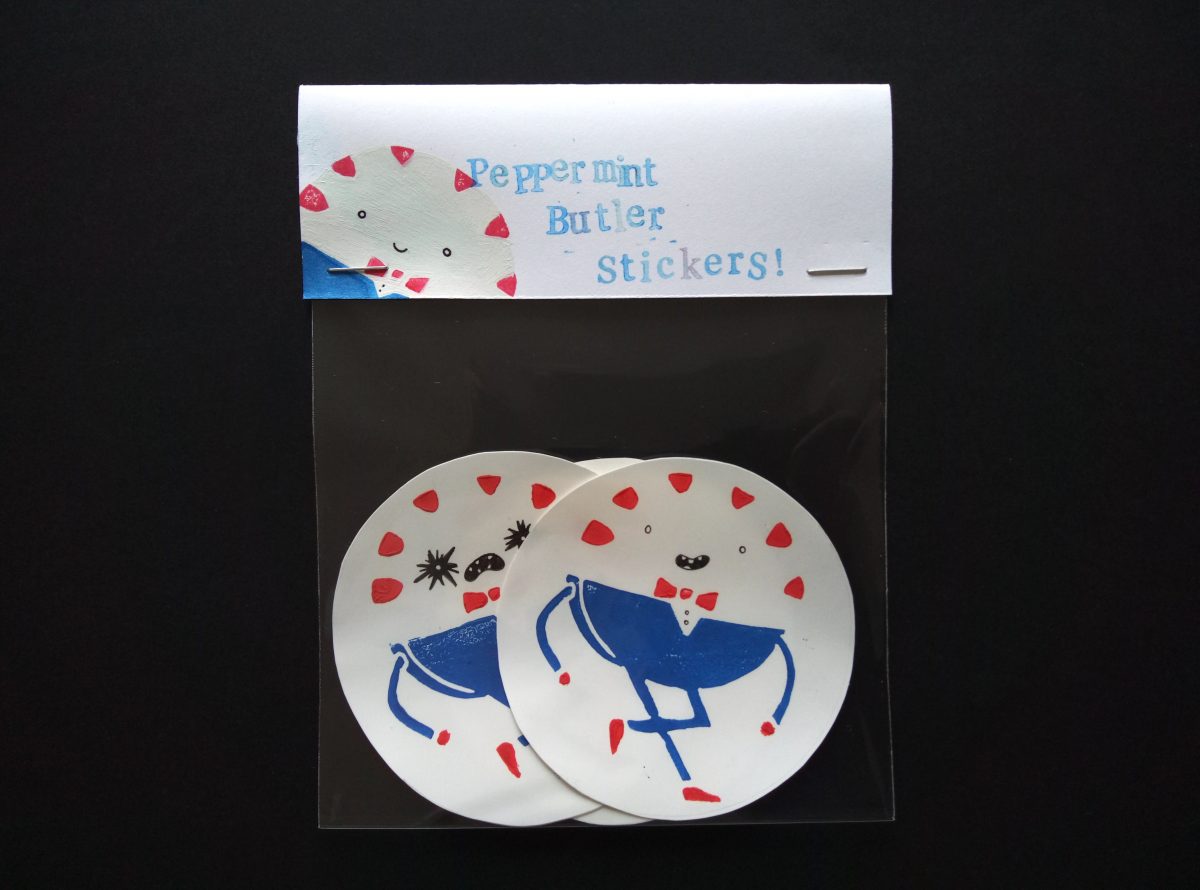 Peppermint Butler Sticker 3 Pack - Heather Cogle